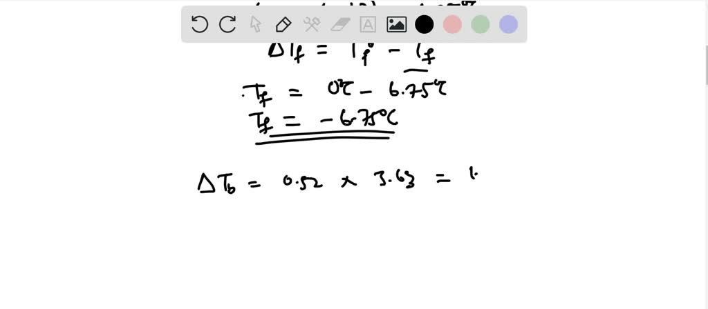 SOLVED:Calculate the freezing point and normal boiling point of each of ...