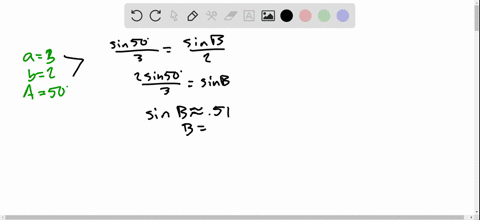 SOLVED:Two sides and an angle are given. Determine whether the given ...