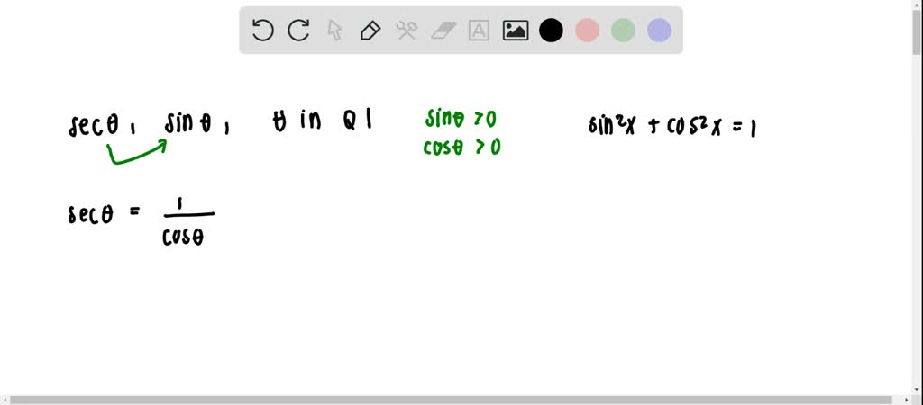 ⏩SOLVED:37–42 Write the first trigonometric function in terms of the… | Numerade