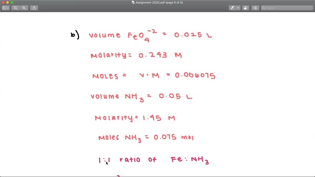 SOLVED:The ferrate ion, FeO4^2-, is such a powerful oxidizing agent ...