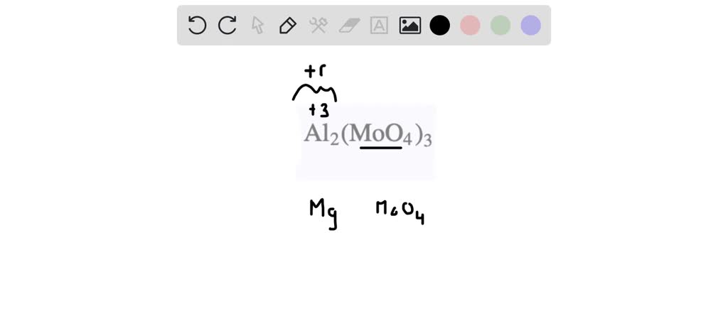 SOLVED:The formula of aluminum molybdate is Al2(MoO4)3. What is the ...