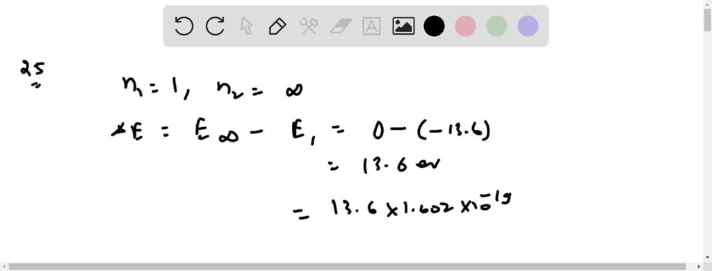 Calculate the wavelength and energy of radiation emitted for the ...
