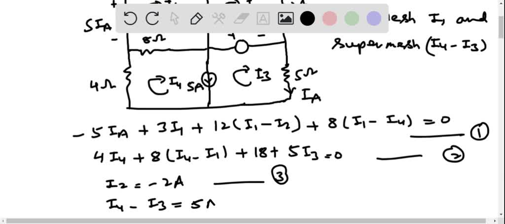 SOLVED:Use Kirchhoff's laws to compute the source voltage of the network shown in Fig. P9.88.