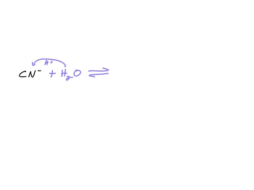 SOLVED:An aqueous solution containing CN^- ions turns litmus blue ...