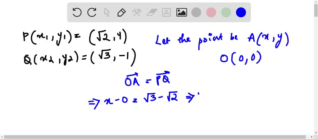 ⏩SOLVED:Find a vector equivalent to the vector P Q with its initial… | Numerade