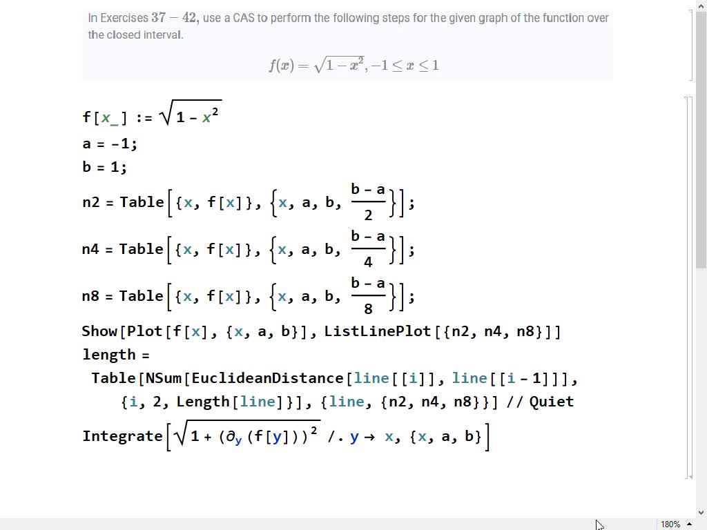 SOLVED:In Exercises 37-42, use a CAS to perform the following steps for the given graph of the ...
