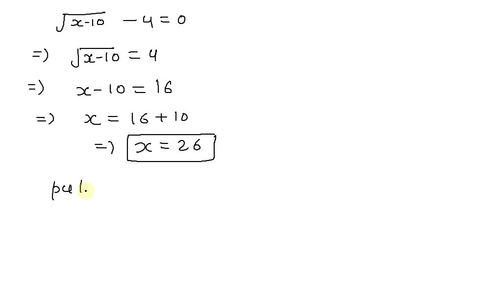Solved Find All Solutions Of The Equation Check Your Solutions In The