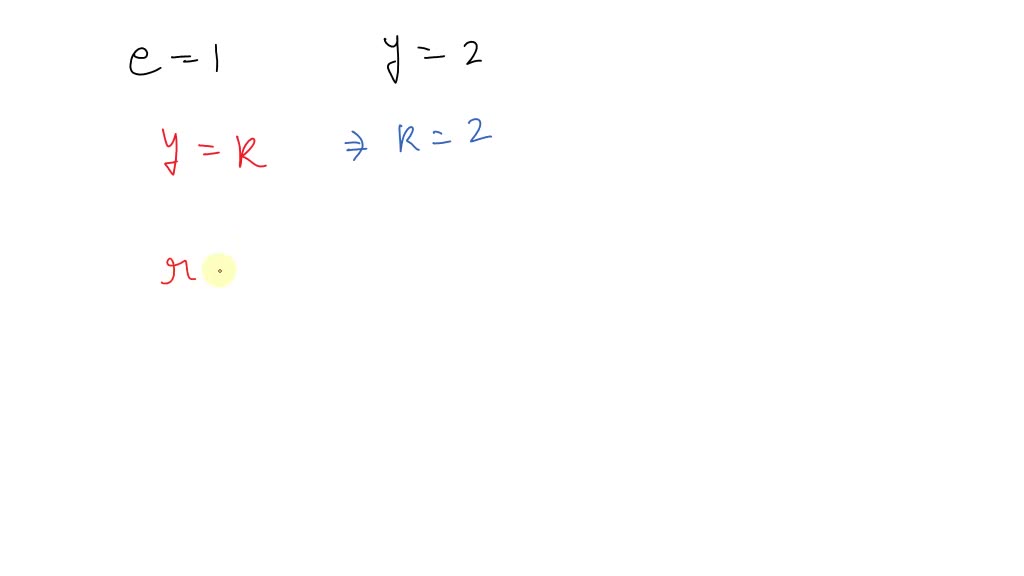 ⏩SOLVED:Give the eccentricities of conic sections with one focus at ...
