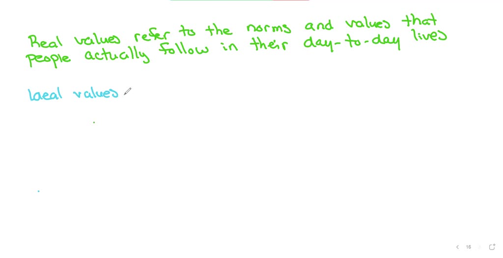 SOLVED: 1. “Real” and “ideal” values: a. are always different from each other b. may overlap to ...