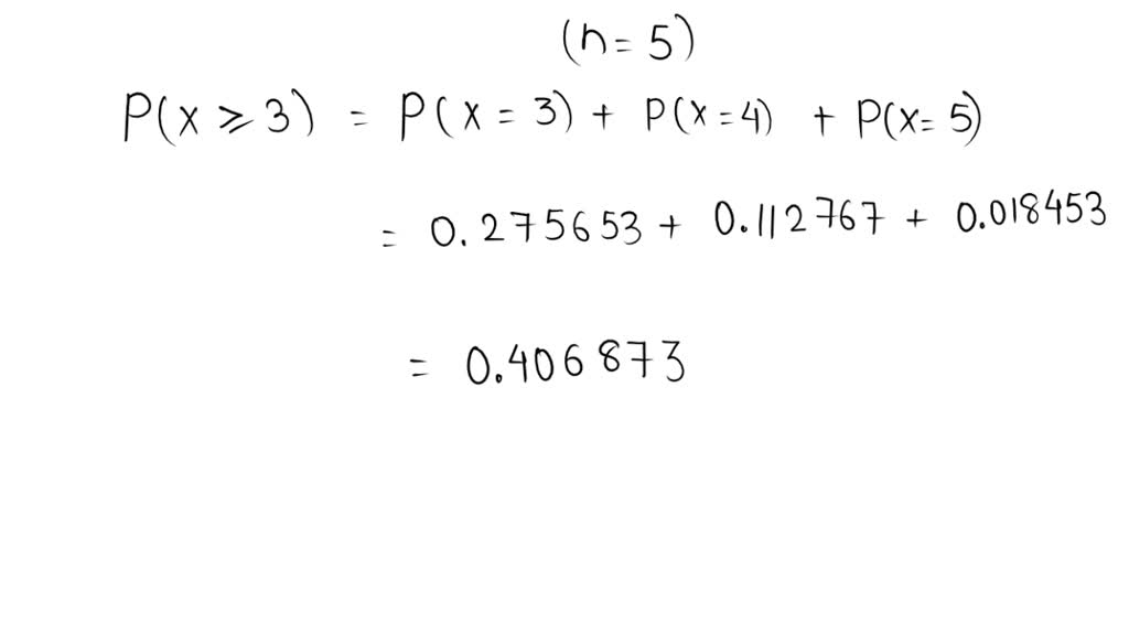 SOLVED:Negative Binomial Distribution: Type A Blood Donors Blood type A ...