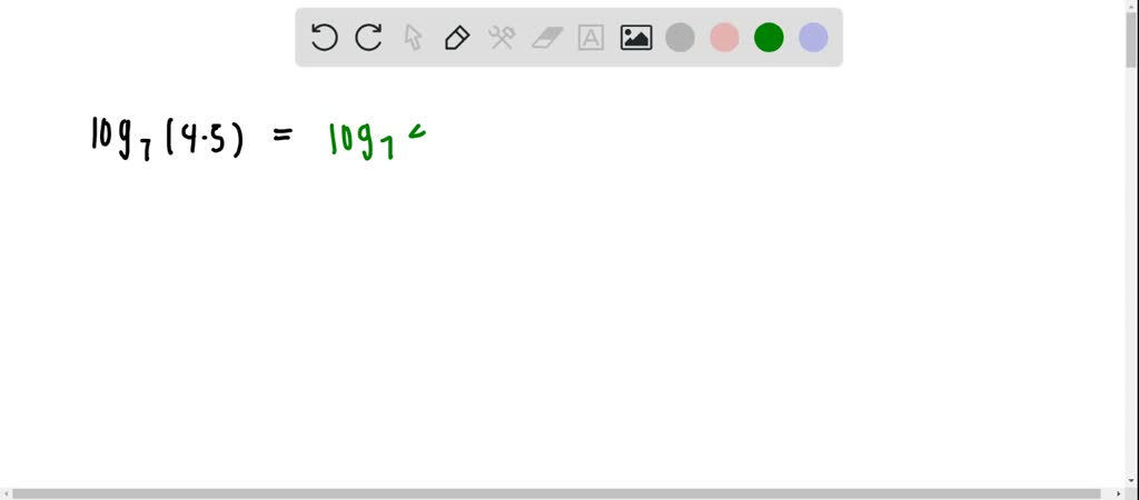 SOLVED:Use the properties of logarithms to express each logarithm as a sum or difference of ...