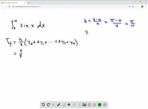 ⏩SOLVED:Multiple Choice The trapezoidal approximation of ∫0^π sinx d… | Numerade