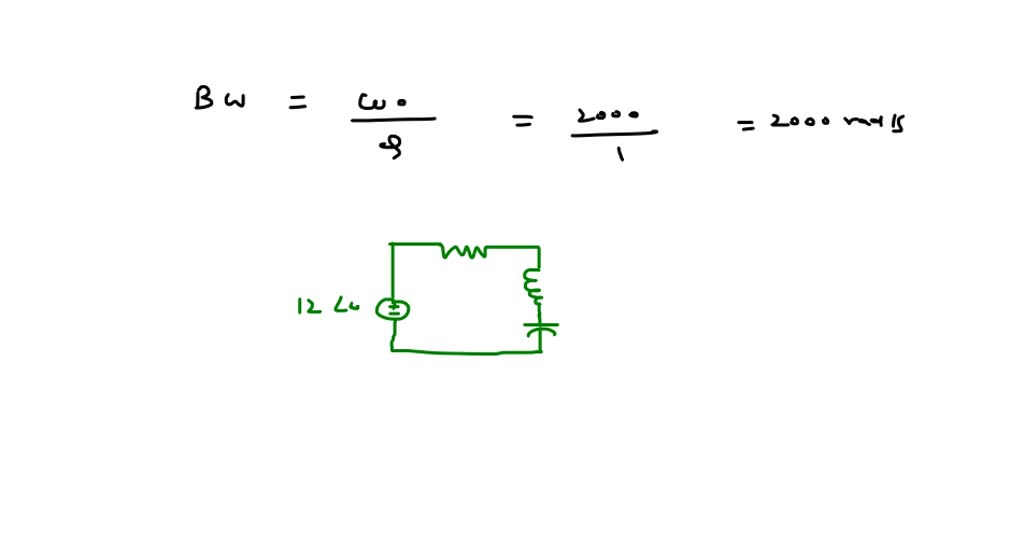 SOLVED:A variable-frequency voltage source drives the network in Fig. P 12.52 . Determine the ...
