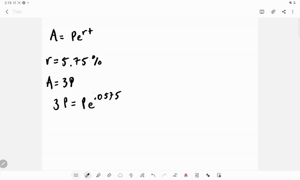 SOLVED:use an exponential model to solve the problem. Tripling Your ...