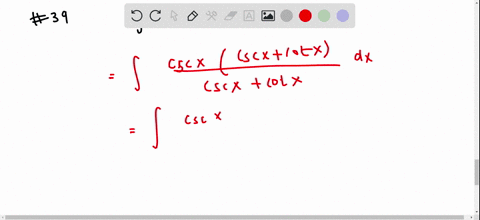 SOLVED: 1-49 Evaluate the integral. ∫cscx d x | Numerade