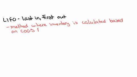 SOLVED:What is the difference between FIFO and LIFO inventory control?
