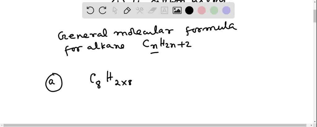 SOLVED:The general formula for a simple alkane is given on page 225 ...