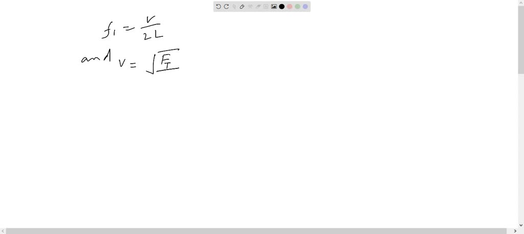 SOLVED:Consider a guitar string that has a tension of 90 N, a length of ...