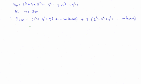 SOLVED:Sum to n terms of the series 1^3+3.2^3+3^3+3.4^3+5^3 +……, where ...