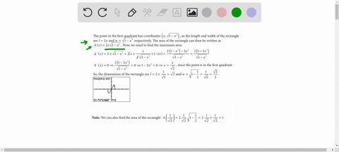SOLVED:Find the dimensions of the rectangle of maximum area that can be inscribed in a ...