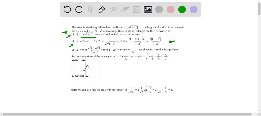 ⏩SOLVED:Find the dimensions of the rectangle with maximum area that… | Numerade