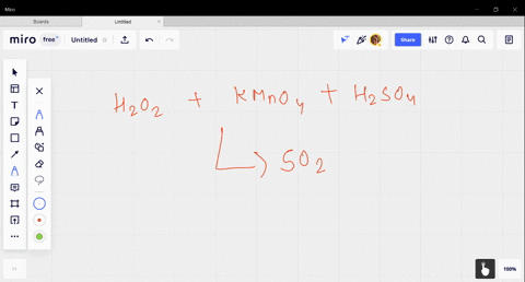SOLVED:Give reactions for the oxidation of hydrogen peroxide with ...
