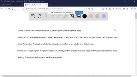 If you had sight in only one eye, which of the following depth cues could you NOT use? (A ...