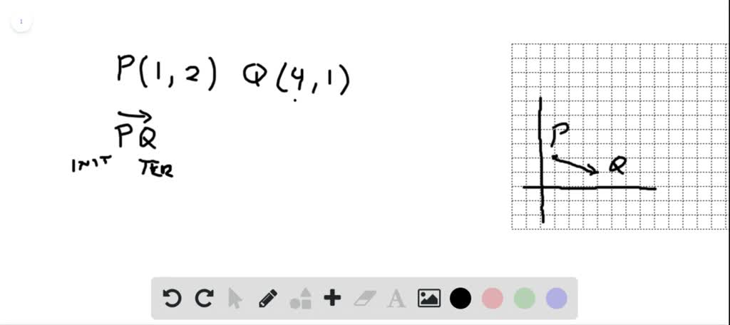 SOLVED:Component Form of Vectors Express the vector with initial point P and terminal point Q in ...