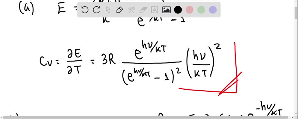 The Einstein function for heat capacity is given by Equation 6.22. a ...