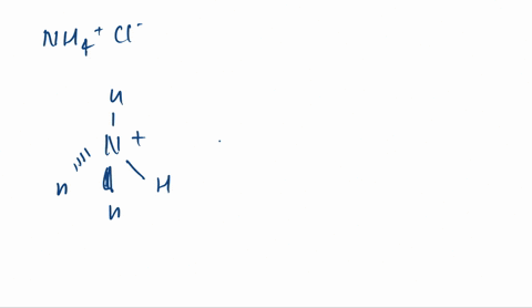 SOLVED:Describe the types of bonding in ammonium chloride, NH4 Cl.