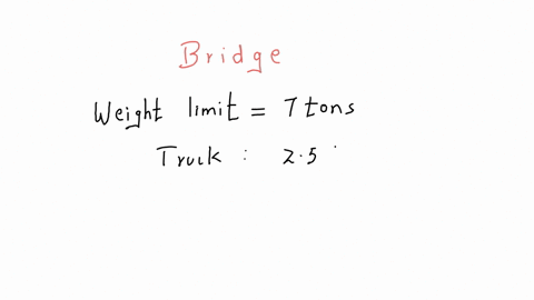 ⏩SOLVED:A bridge has a weight limit of 7.0 tons. How heavy a load ...