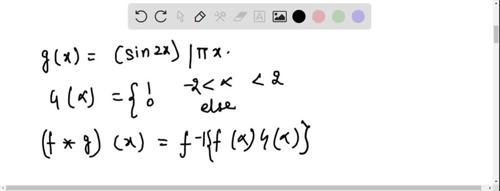 ⏩SOLVED:Use a CAS to verify that the function f * g, where f(x)=e^-5… | Numerade