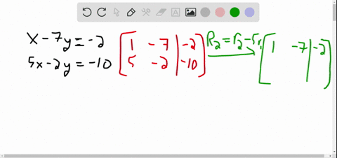 SOLVED:Write each system as a matrix and solve it by Gaussian elimination. If a system has ...