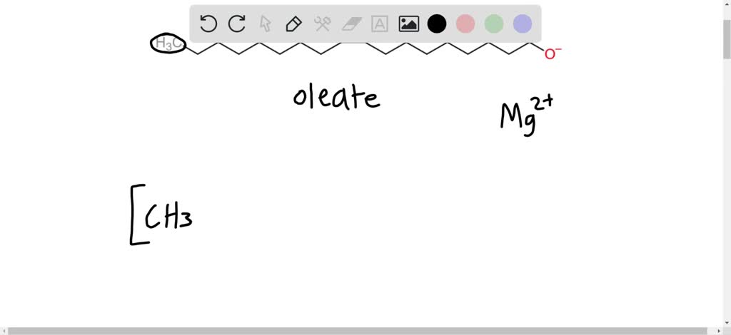 SOLVED: Draw the structure of magnesium oleate, a component of bathtub ...