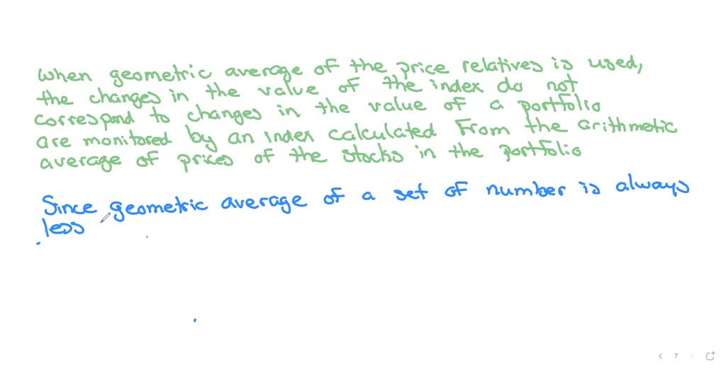 ⏩SOLVED:The Value Line index is designed to reflect changes in the ...