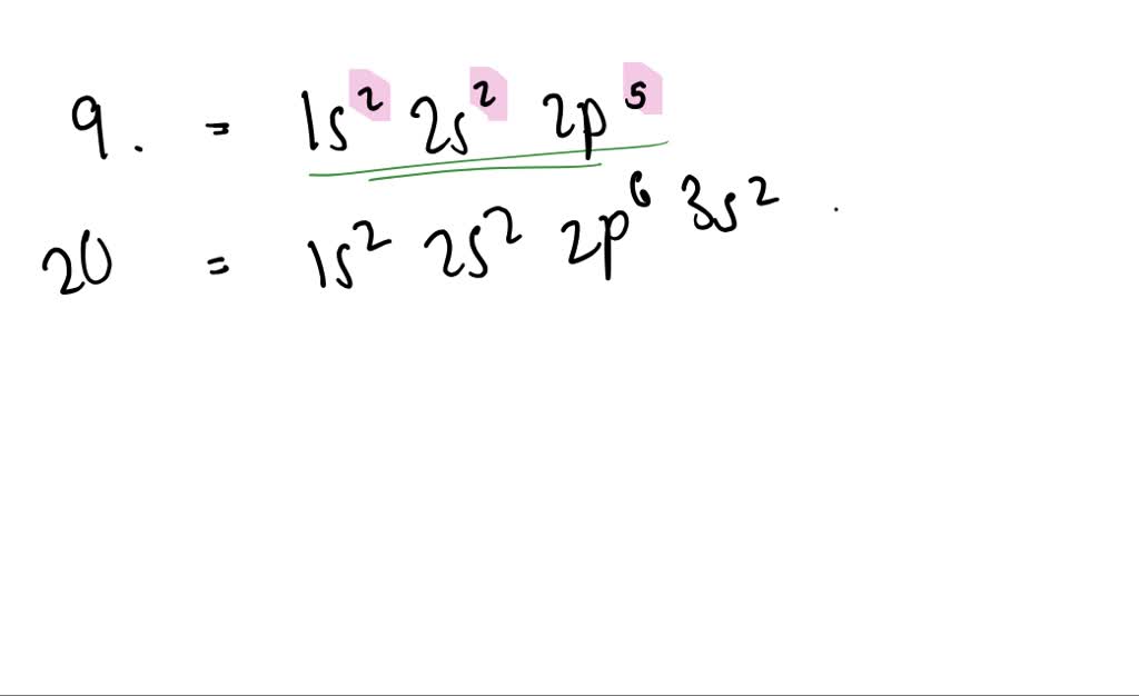 SOLVED:Without referring to a periodic table, write the electron ...