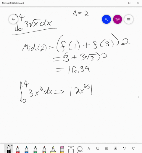 SOLVED:Consider the integral ∫0^4 3 √(x) d x (a) Estimate the value of ...