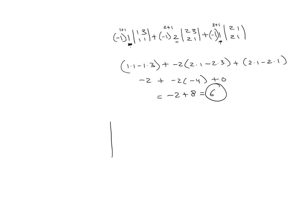 ⏩solved Find The Determinant Using Row Operations To First Simplify … Numerade