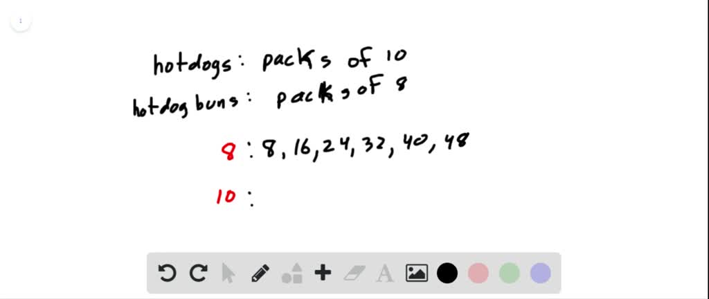 Grocery shopping Hot dogs are sold in packages of ten, but hot dog buns ...
