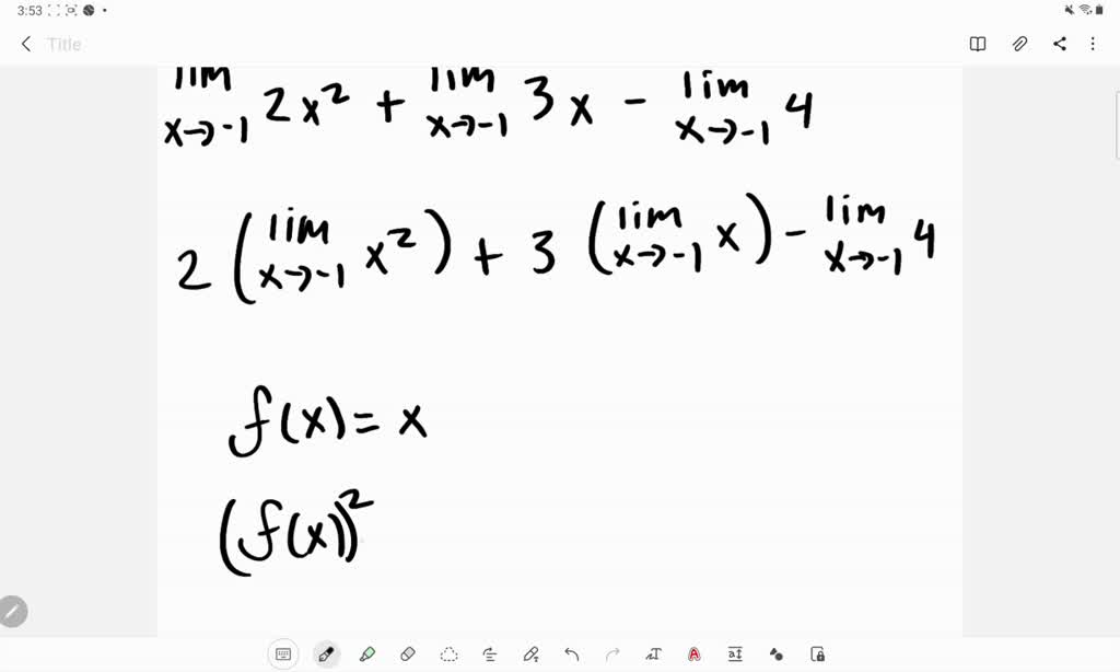 SOLVED In Problems 17 38 Find The Limit Using The Properties Of Limits