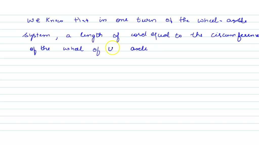 SOLVED:Using the wheel and axle illustrated in Fig. 7-3, a 400-N load ...