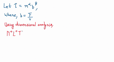 SOLVED:(I) Use dimensional analysis (Section 1-7 ) in Example 5-17 to ...