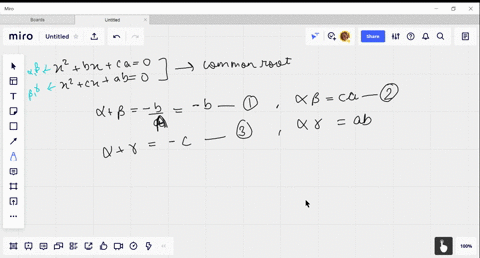 ⏩SOLVED:If there is a common root for the equations x^2+b x+c a=0 ...