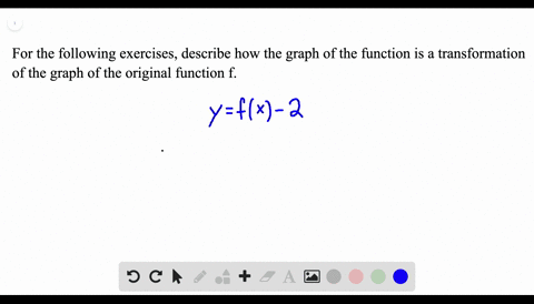 SOLVED:For the following exercises, describe how the graph of the ...