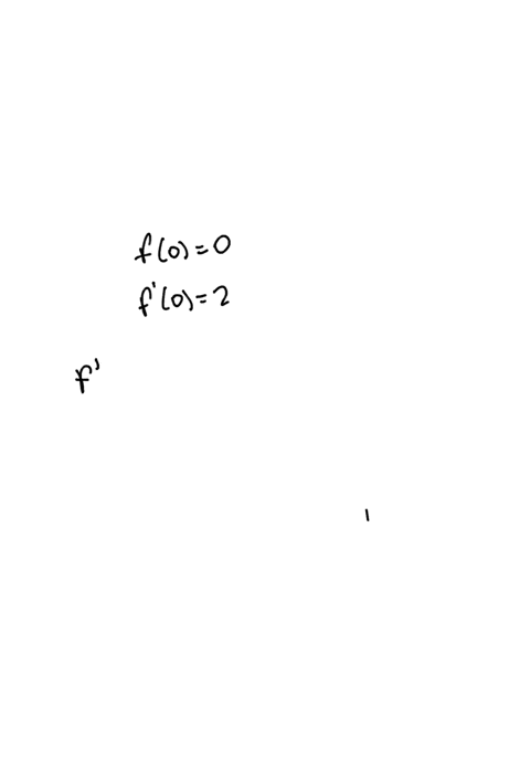 Solved Let F 0 1 And F 0 2 Find The Derivative Of F F X 1 At X 0