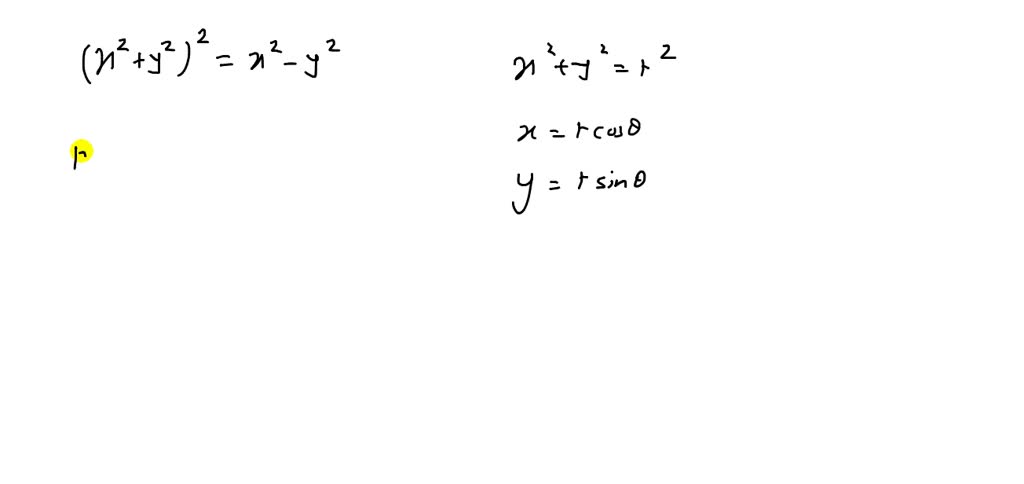 SOLVED:Converting a Rectangular Equation to Polar Form In Exercises 71-90 , convert the ...