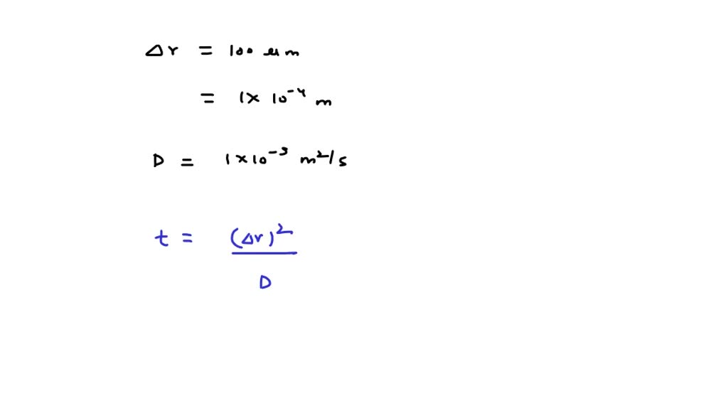 SOLVED:A protein has a diffusion coefficient in the cell of D=10^-11 m ...