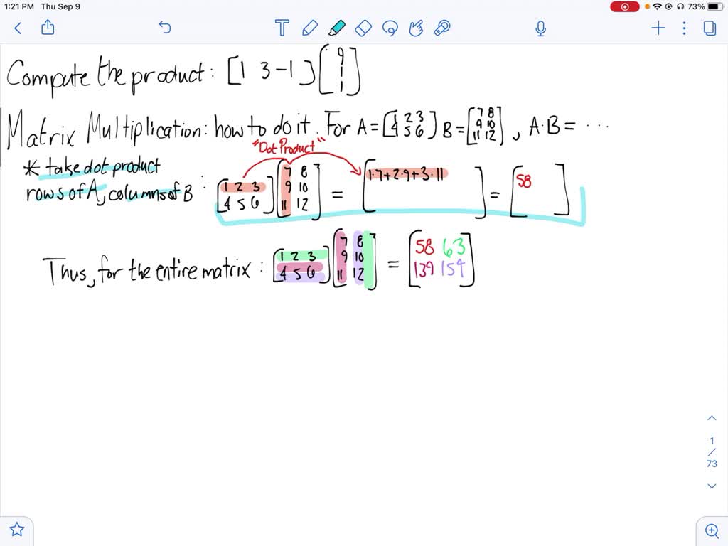 SOLVED:Compute the products. Some of these may be undefined. Exercises ...