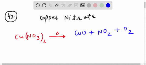 SOLVED: On strongly heating copper nitrate, we get (a) copper metal (b ...