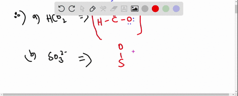 SOLVED:Draw a Lewis structure for the following polyatomic ions: (a) Formate, HCO2^- (b) Sulfite ...